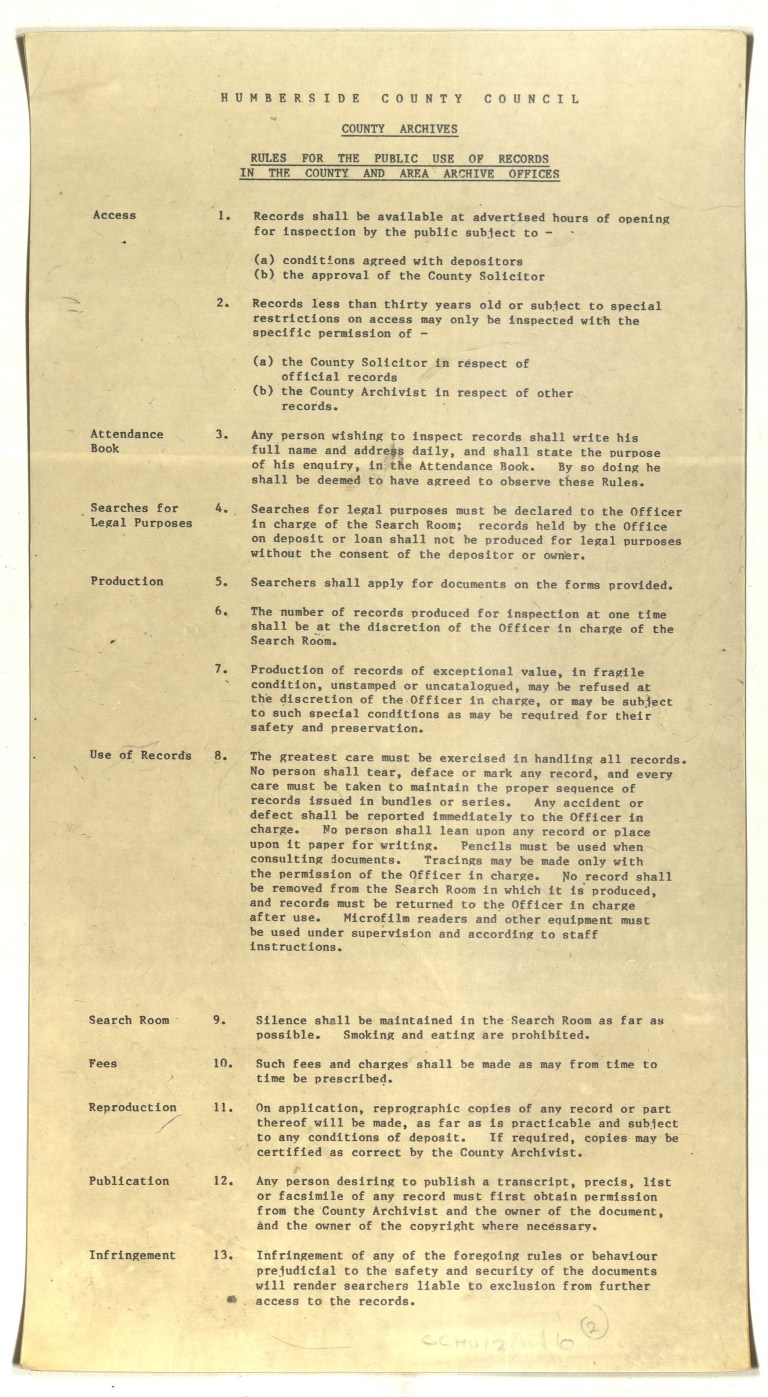 A Journey Through Time: 70 Years of Archiving East Yorkshire – Archives ...